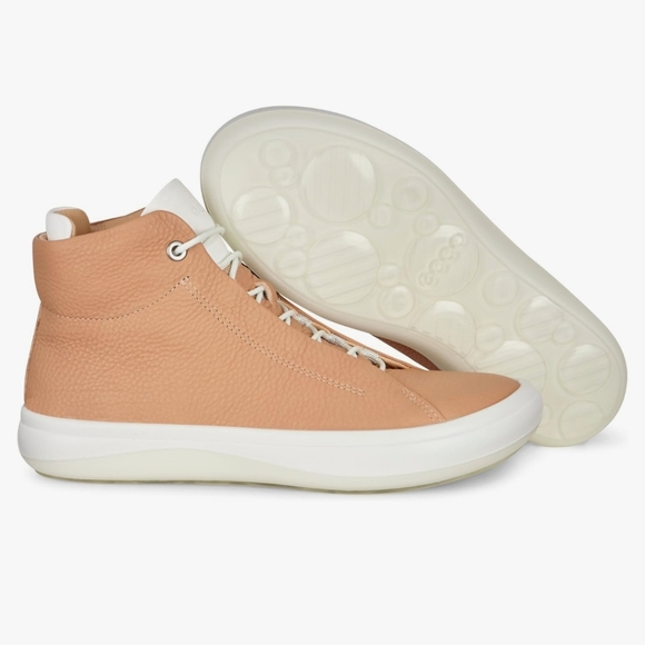 Ecco | Shoes | New Ecco Pebbled Leather Kinhin Hightop Tan | Poshmark